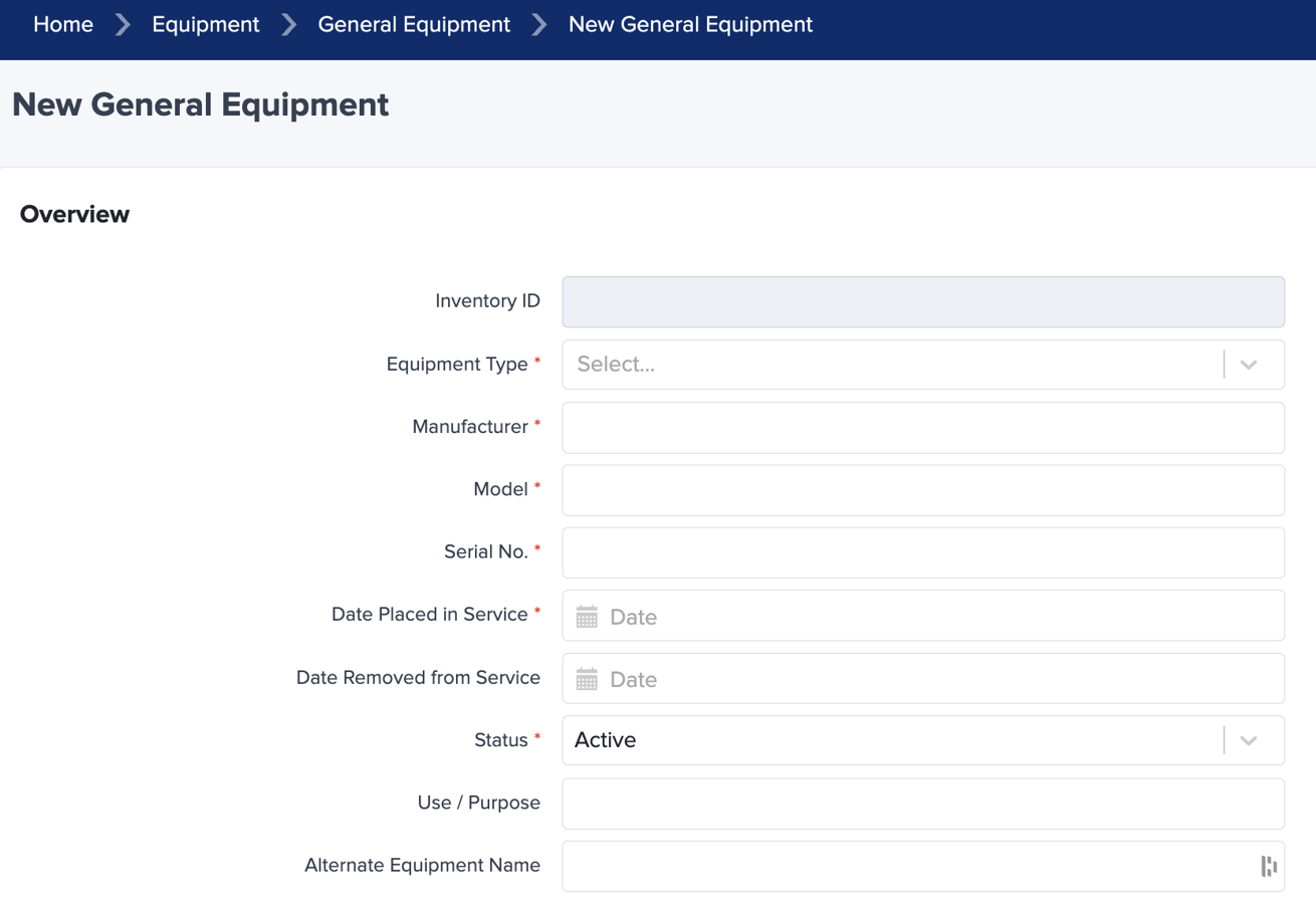 General Equipment